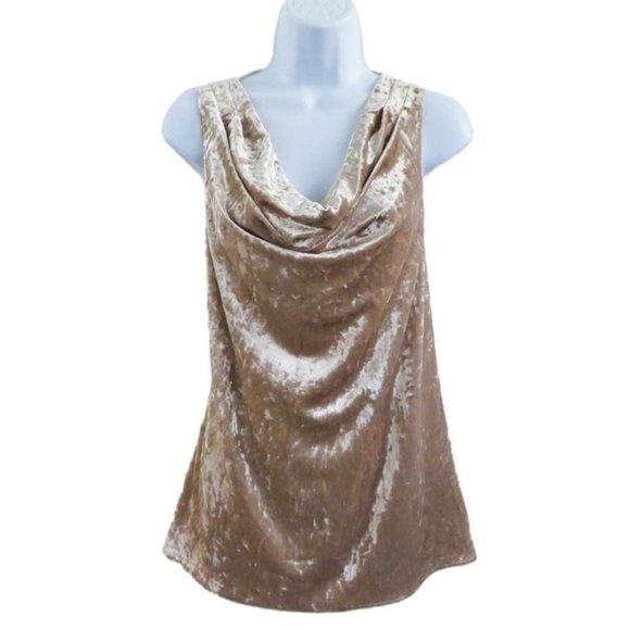 Boston Proper | Tops | Crushed Velvet Boston Proper Tank Pleated Draped ...